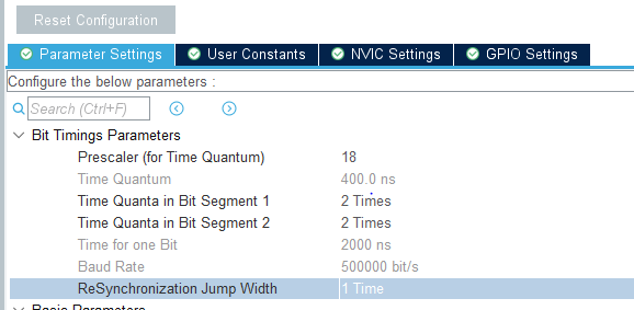 Solved: CAN baud rate calculation - STMicroelectronics Community