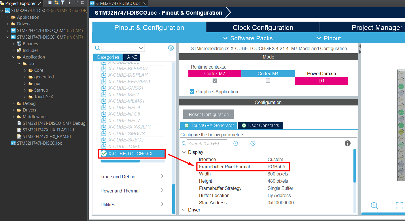 Stm32h747i Disco 16 Bit Color Depth Problem Stmicroelectronics Community