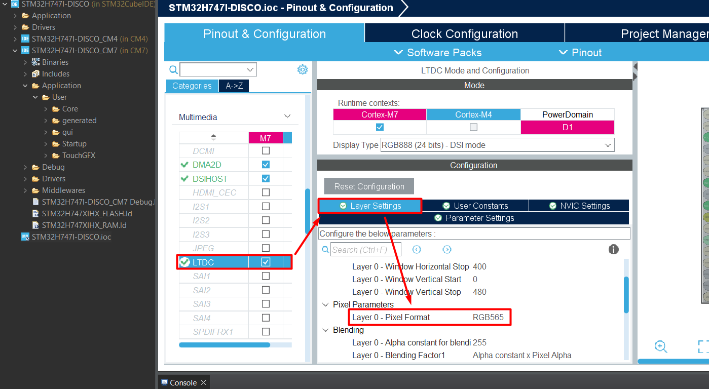 Stm32h747i Disco 16 Bit Color Depth Problem Stmicroelectronics Community