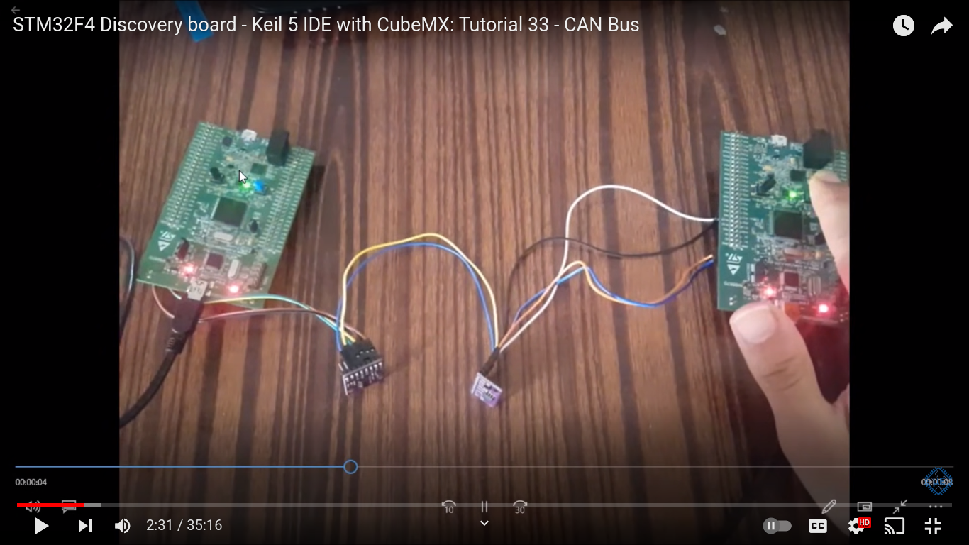 Solved: CAN Normal Mode Communication between 2 boards - STMicroelectronics Community