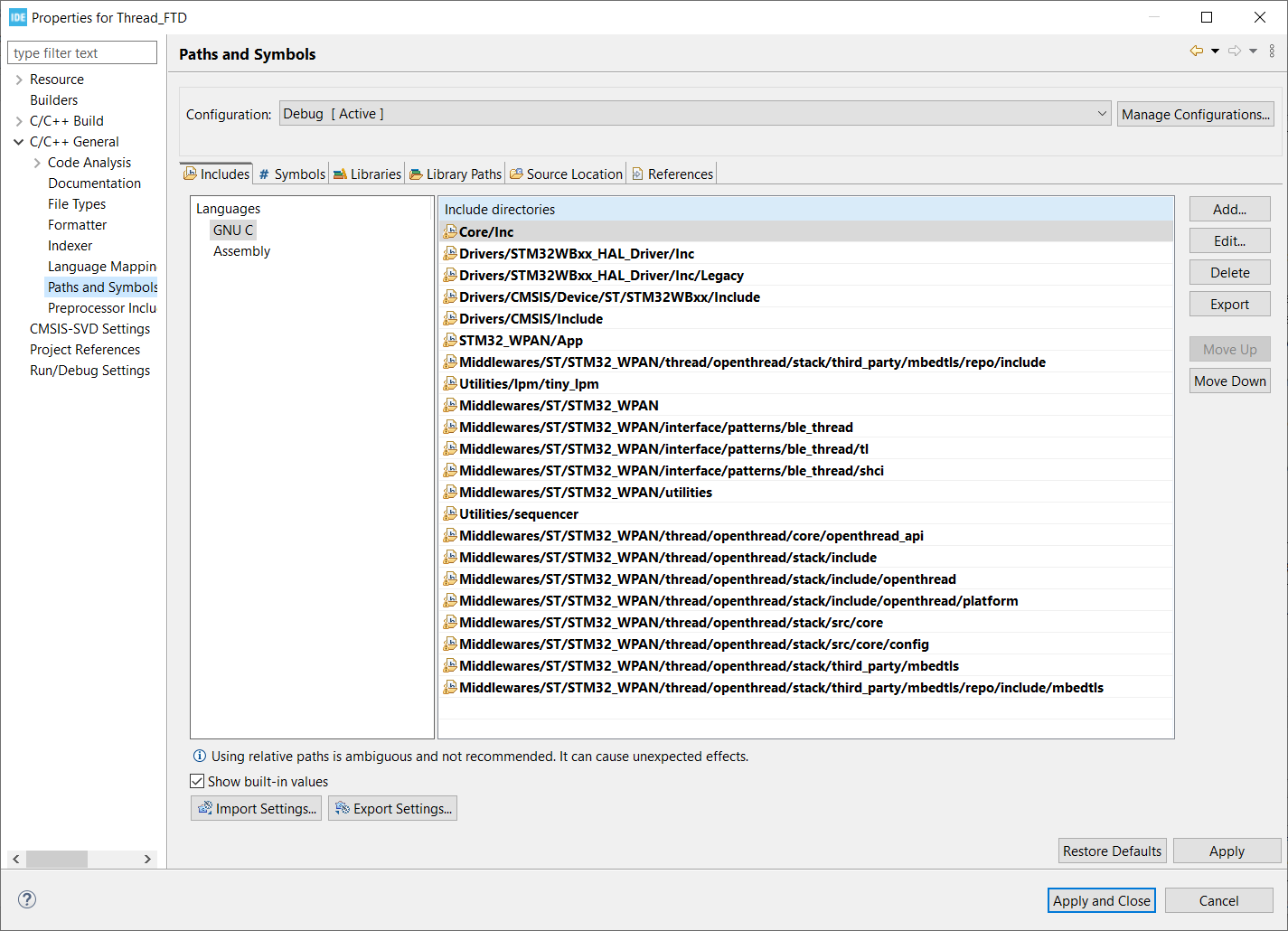 Solved Stm32wb55 Thread Undefined Reference To Errors Stmicroelectronics Community