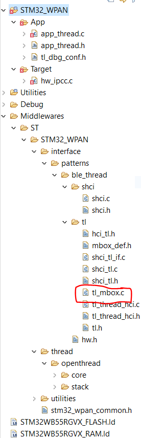 Solved Stm32wb55 Thread Undefined Reference To Errors Page 2 Stmicroelectronics Community