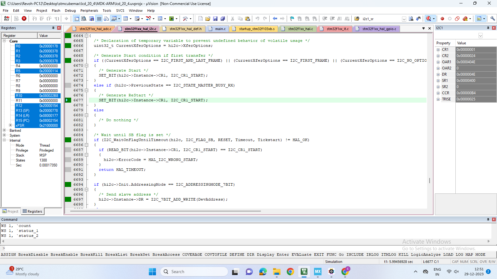 Pc8574 Interfacing With Stm32f103c8 Stmicroelectronics Community