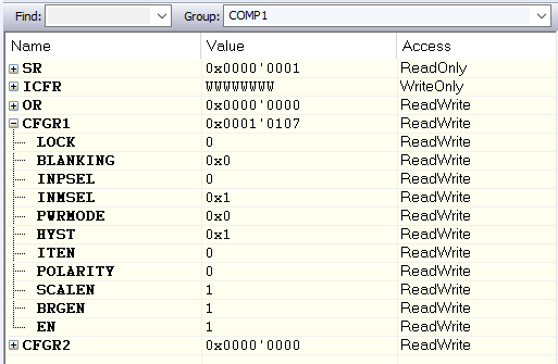 Solved: Unexpected COMP1 behavior on STM32H723 - STMicroelectronics Community