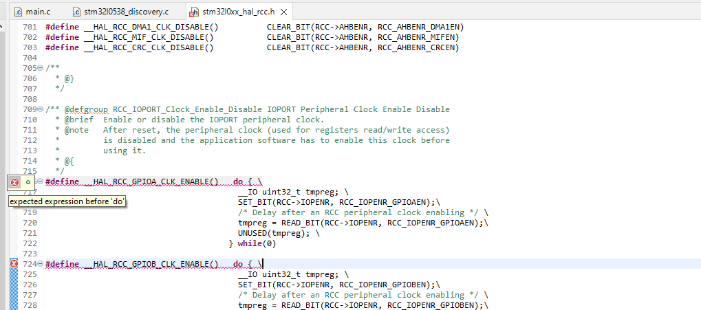 Solved Running Stm32l0538 Disco Sample Project Stmicroelectronics Community 
