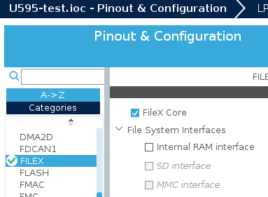 Solved: FatFS missing on STM32 CubeIDE for STM32U595VJT6 - STMicroelectronics Community