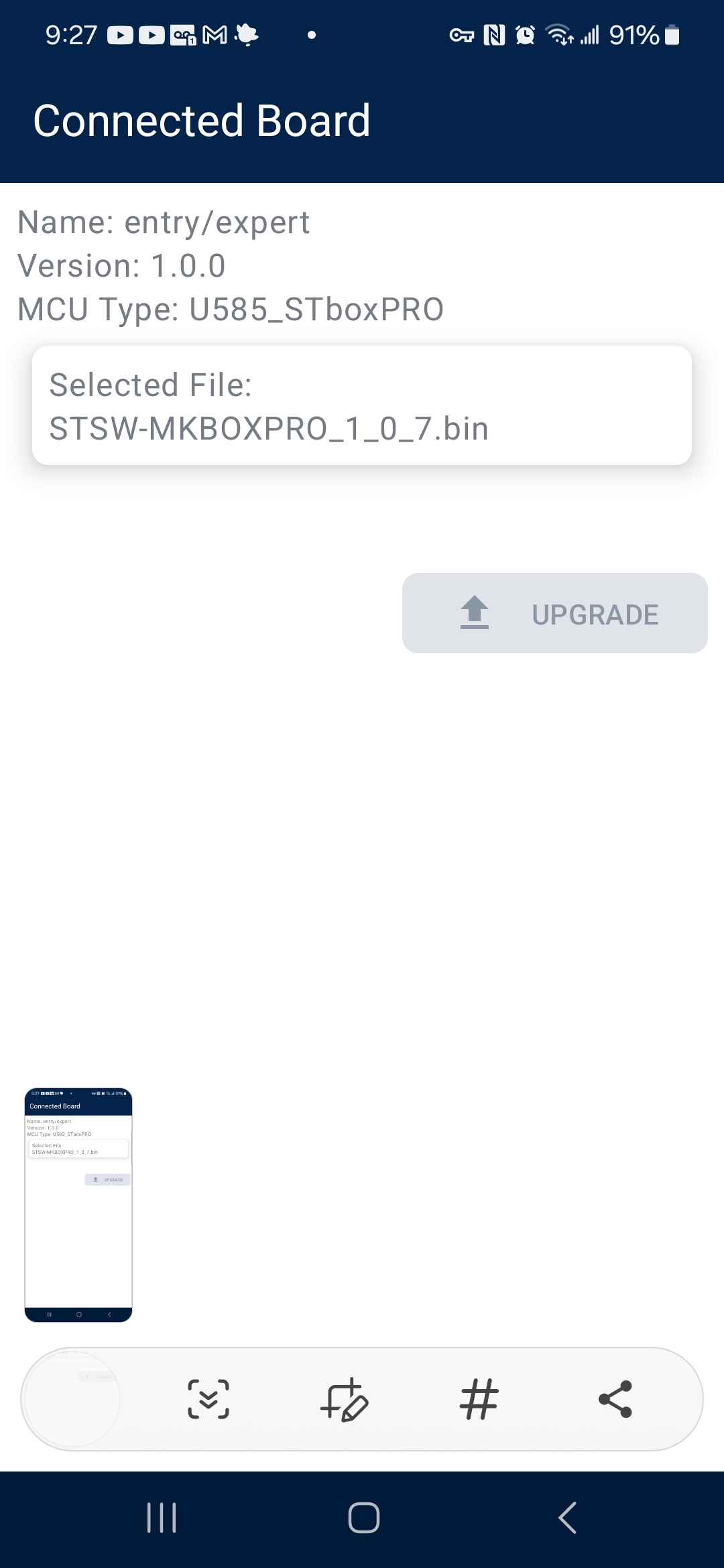Solved: Unable to upgrade firmware on STEVAL MKBOXPRO A ... Solved: Unable to upgrade firmware on STEVAL MKBOXPRO A ...