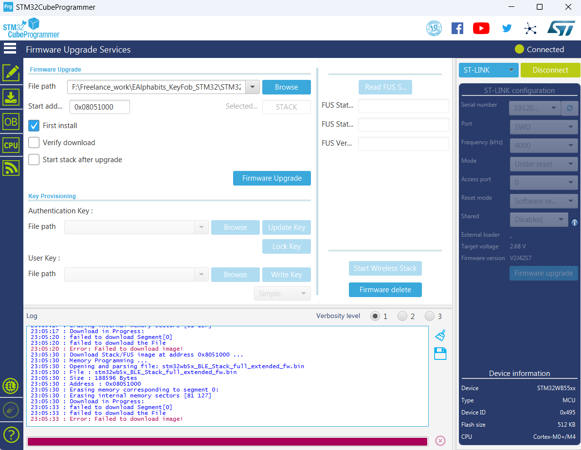 Solved Ble Functionality Discrepancy On Custom Board With Stmicroelectronics Community