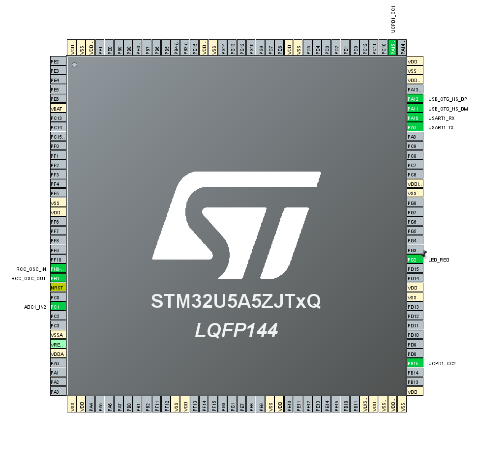 Solved: STM32U5A5 vs. STM32U575 - as USB PA11, PA12 - STMicroelectronics Community