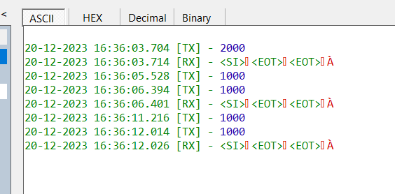 Problem In Passing The Commands Start Stop And Stmicroelectronics Community