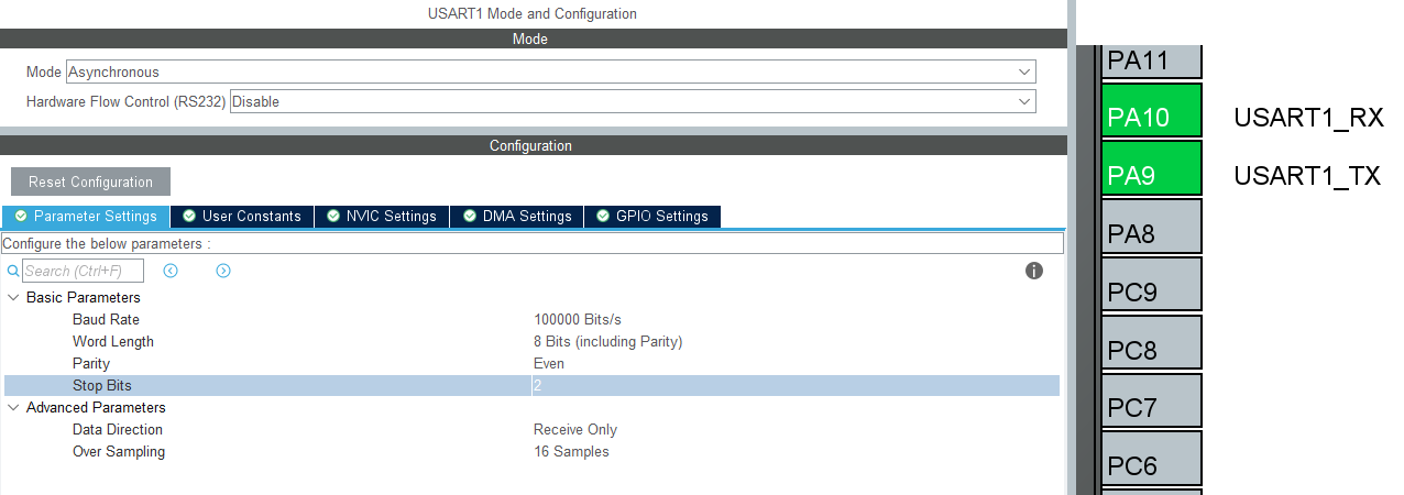 UART / SBUS Data Aqcuisition - STMicroelectronics Community
