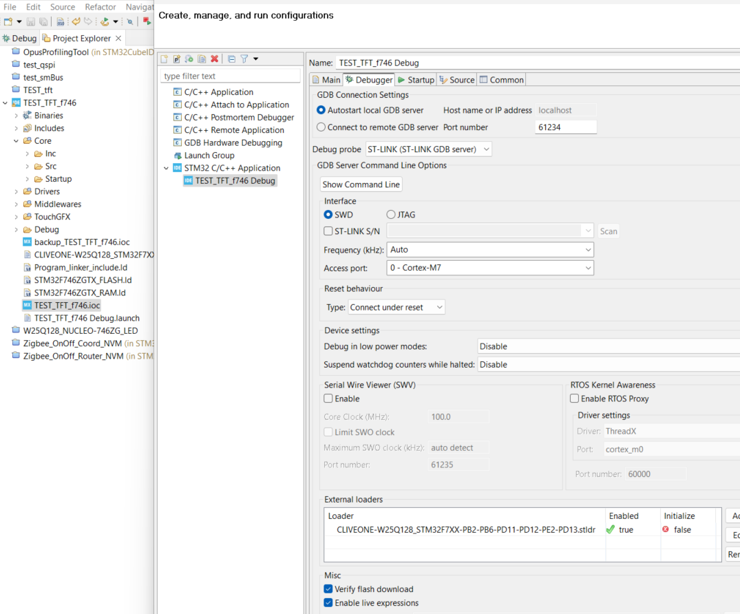 Solved: External flash nucleo-F746ZG with w25q128jv - STMicroelectronics Community