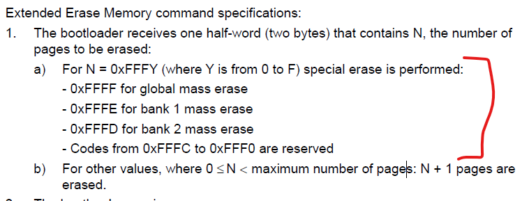Solved Stm32l1 System Bootloader Erase Stmicroelectronics Community