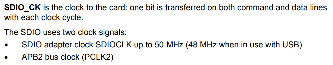 Solved Is There A Bug In Stm32cubemx About Sdioclk Stmicroelectronics Community 