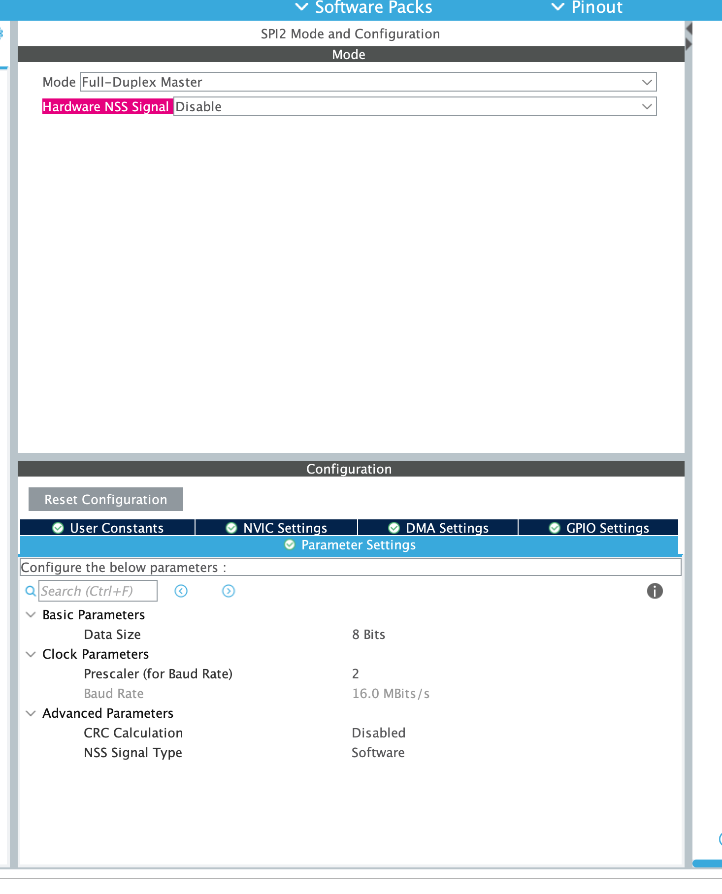 Control AD5262 via HAL SPI Library - STMicroelectronics Community