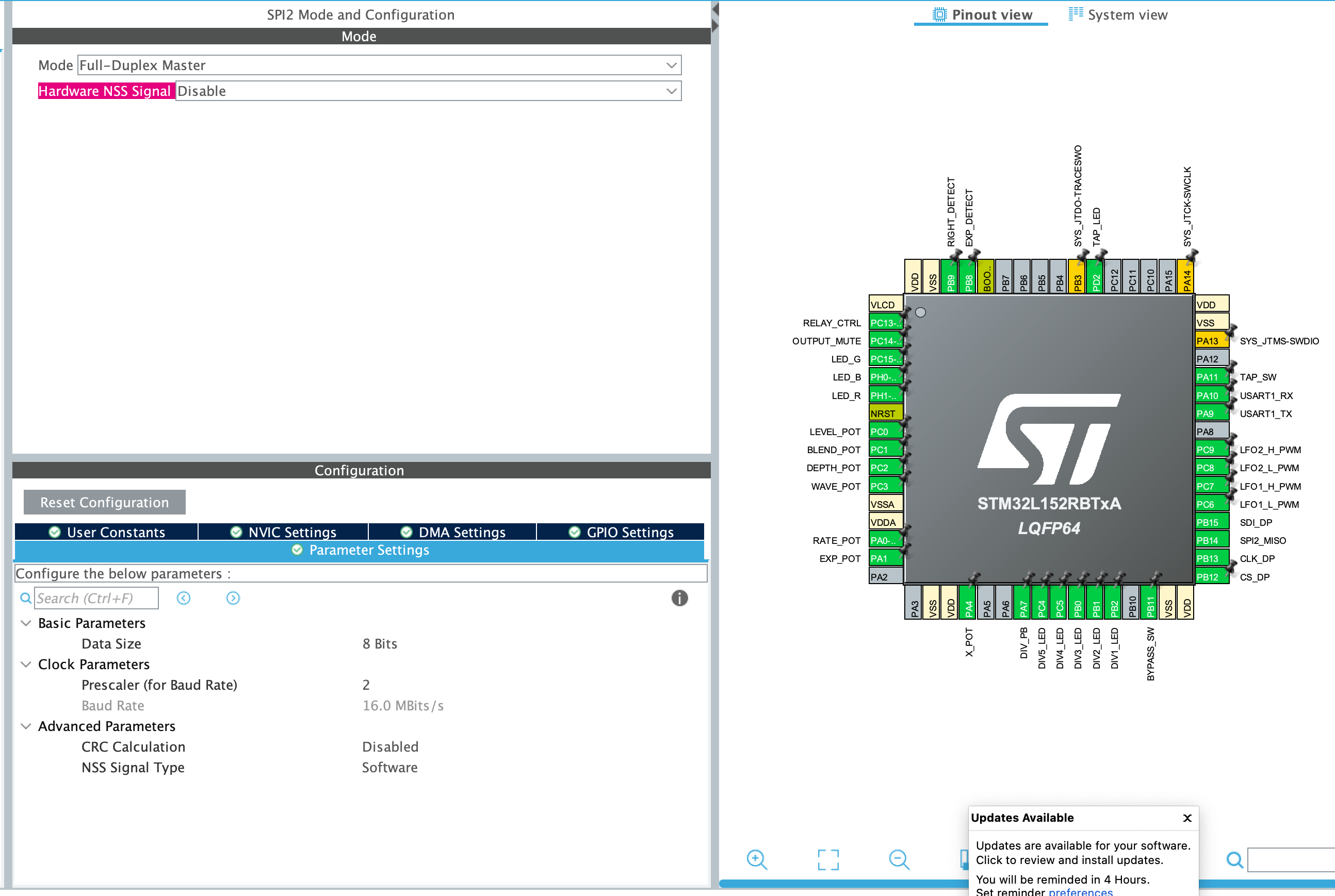 Control AD5262 via HAL SPI Library - STMicroelectronics Community