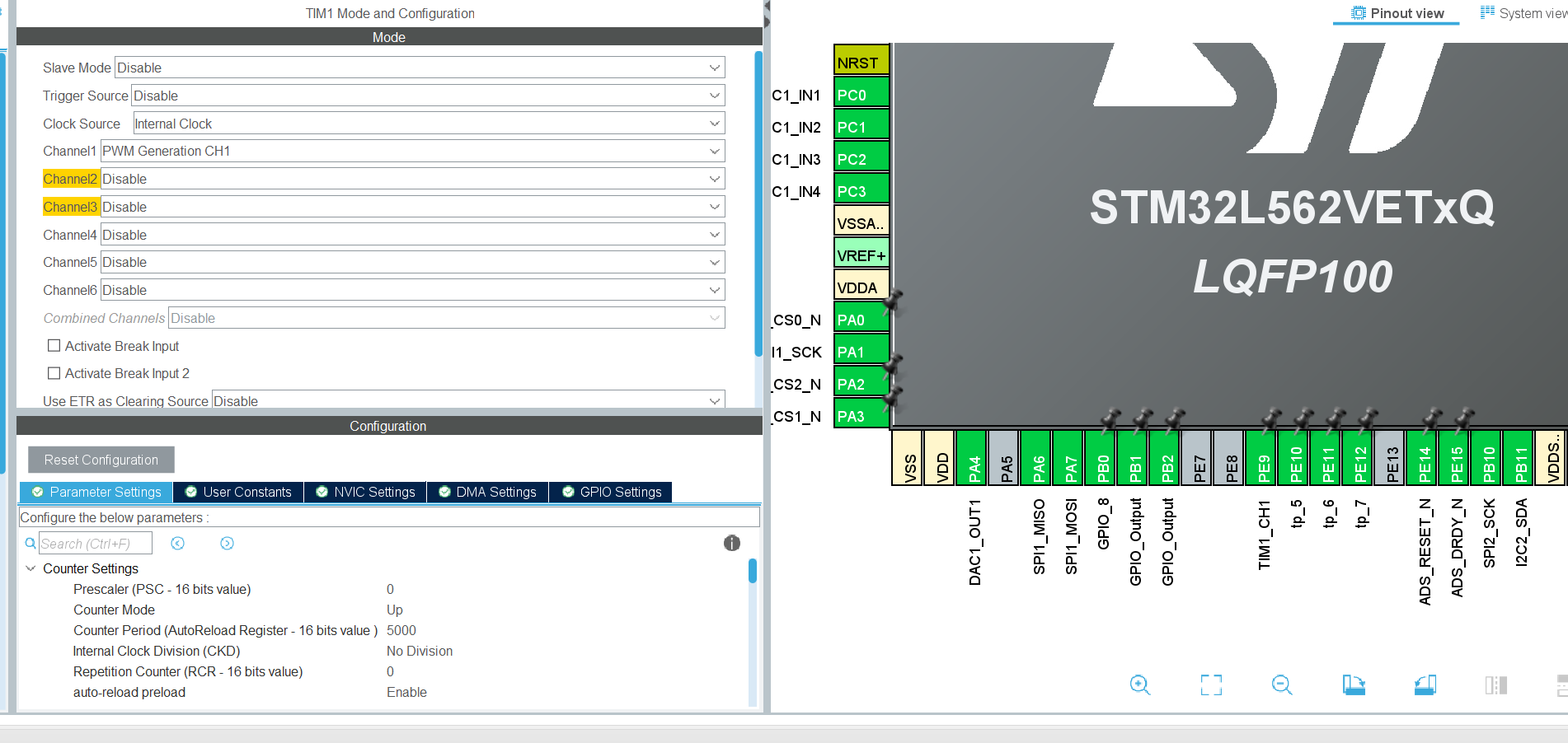 Timer 1 Output Pin Not Performing Pwm Stmicroelectronics Community