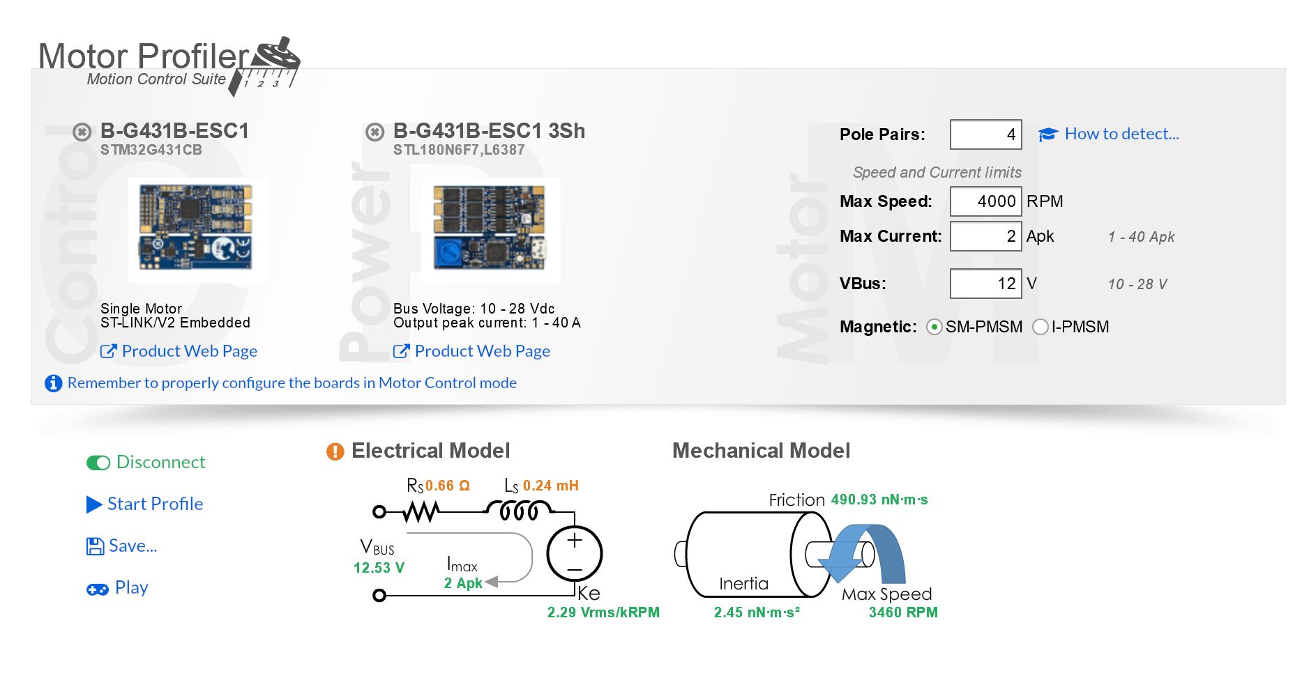 Solved - unable to do motor profile keep over curr ...