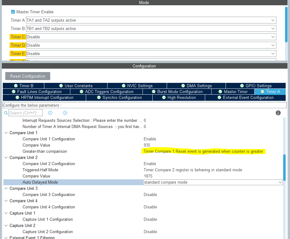 Hrtim Variable Pwm Glitch On Stm32f334r8 Stmicroelectronics Community