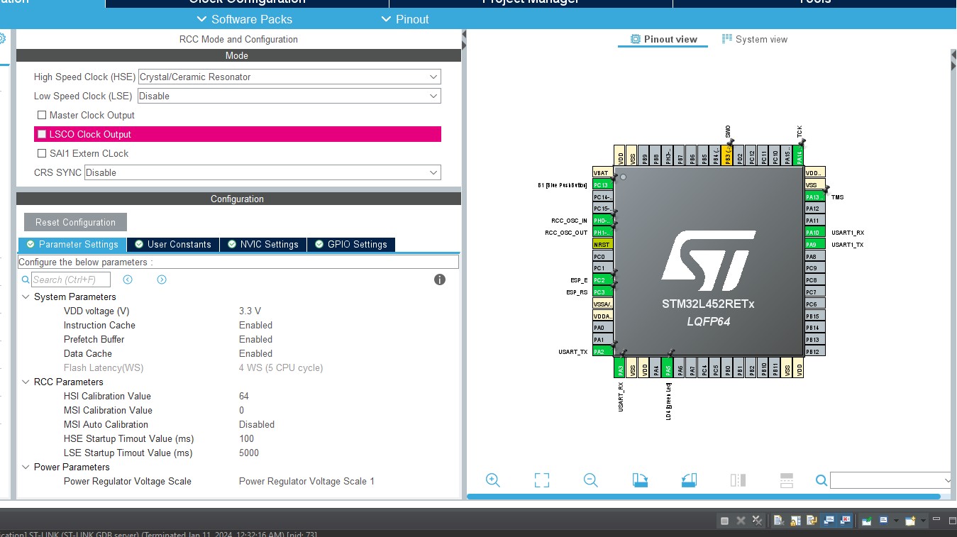 Solved: STM32L452Re breaks on SystemClock_Config(); - STMicroelectronics Community