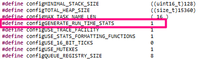 How to enable FreeRTOS™ Run Time and Stack Usage v... - STMicroelectronics Community