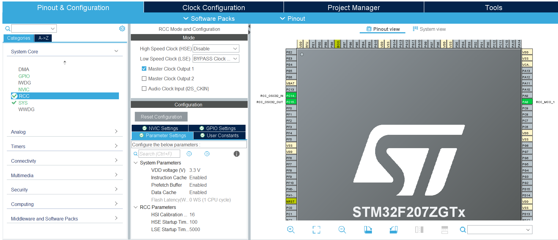 Solved I Tried To Check The Operation Using Master Clock Stmicroelectronics Community