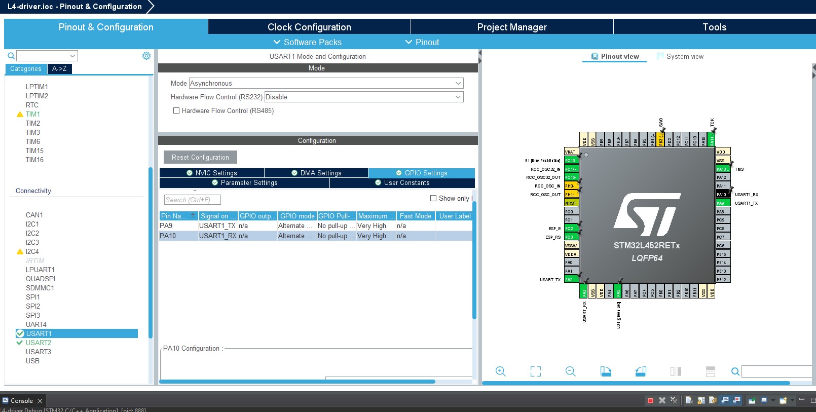 Solved: USART Configuration - STMicroelectronics Community
