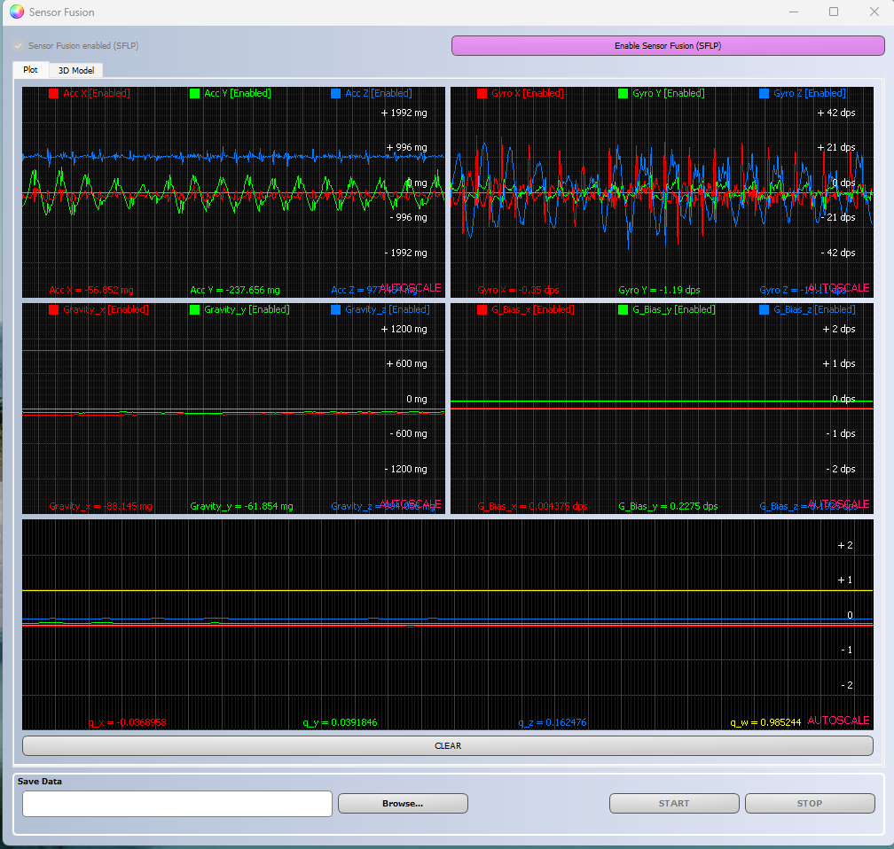 Solved: Unicleo-GUI vs Unico-GUI in Gravity Vector Graphin... - STMicroelectronics Community