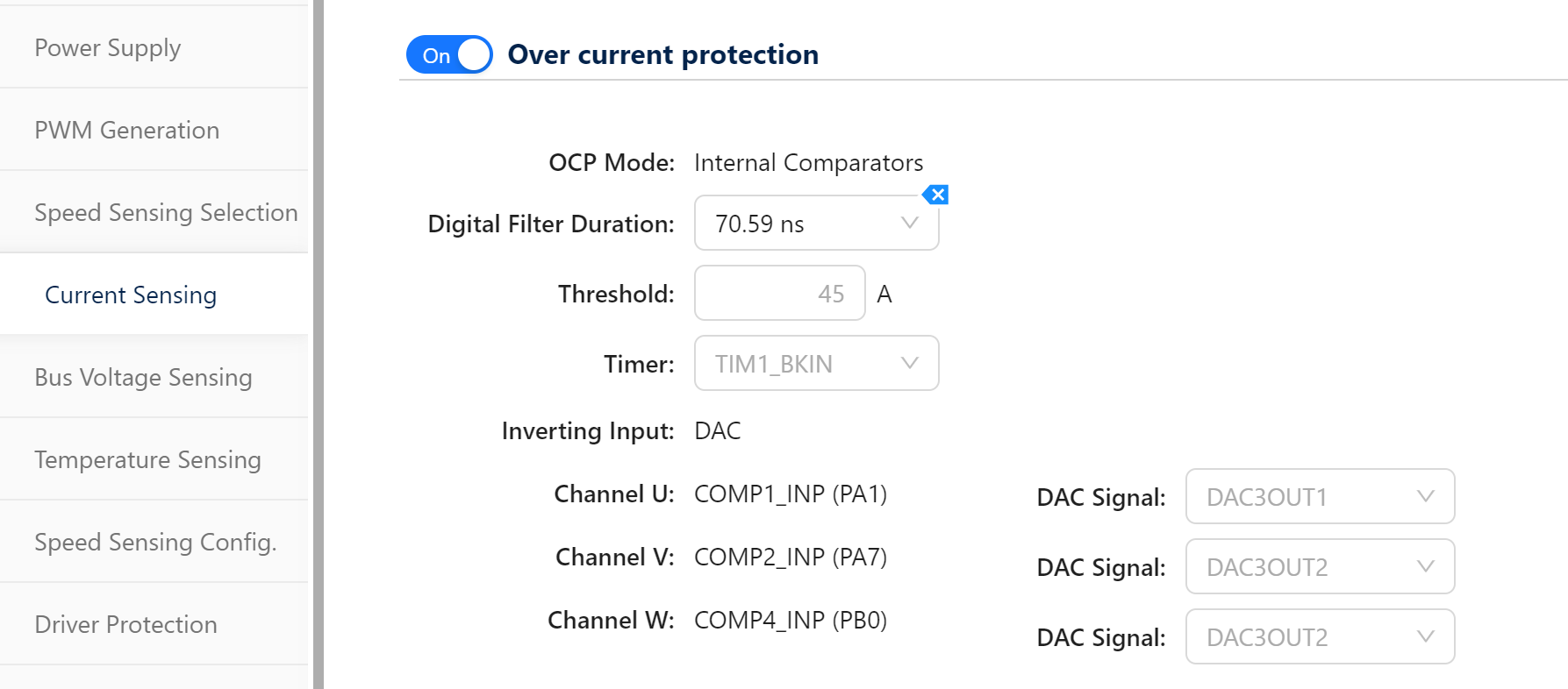 Solved - unable to do motor profile keep over curr... - STMicroelectronics Community