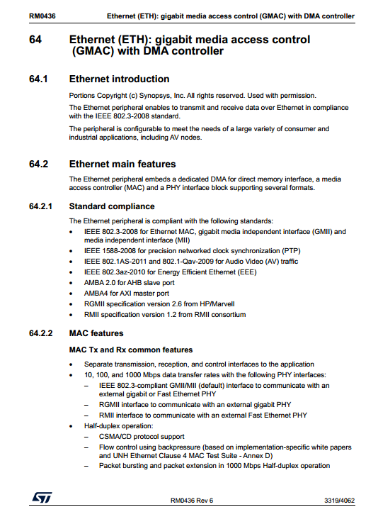 Gigabit Ethernet GMAC on stm32mp157a - STMicroelectronics Community
