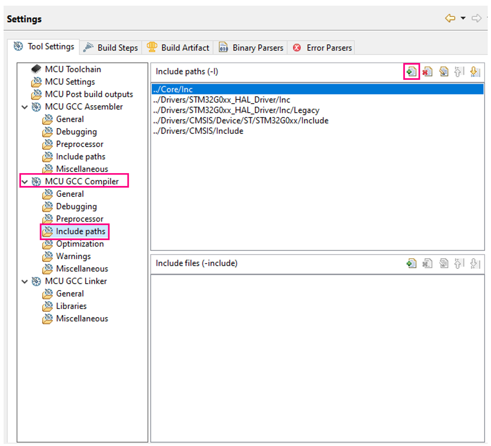 How To Add External Libraries In Stm32cubeide Stmicroelectronics Community