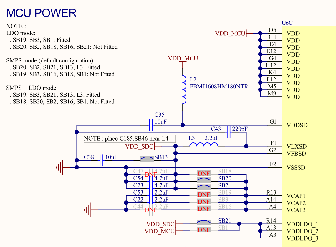 Solved Stm32h725 Vcap Pins Stmicroelectronics Community