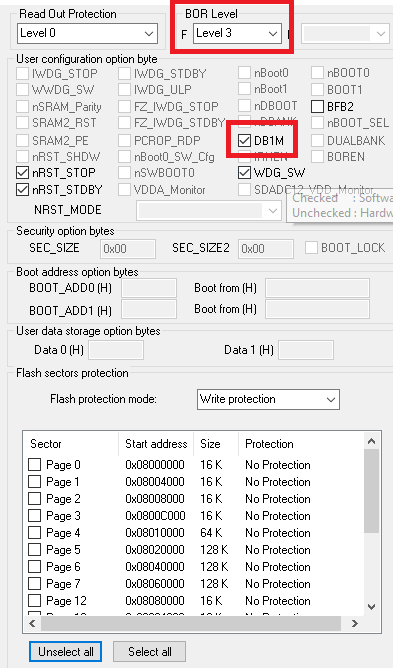 Flash corruption and write protection mechanism - STMicroelectronics Community