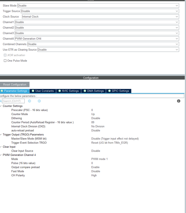 How to configure DMA to change PWM frequency (led ... - STMicroelectronics Community