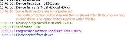 STM32F429 Automatically Enables Write Protection - STMicroelectronics Community