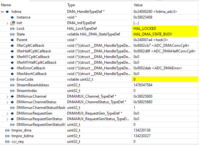 Solved: ADC3 data DMA transfer error - STMicroelectronics Community
