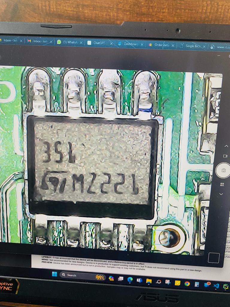 Solved: What is the part number of this IC? - STMicroelectronics Community