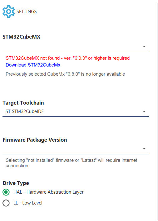 Solved: STM32CubeMX version problem with Motor Control Wor... - STMicroelectronics Community