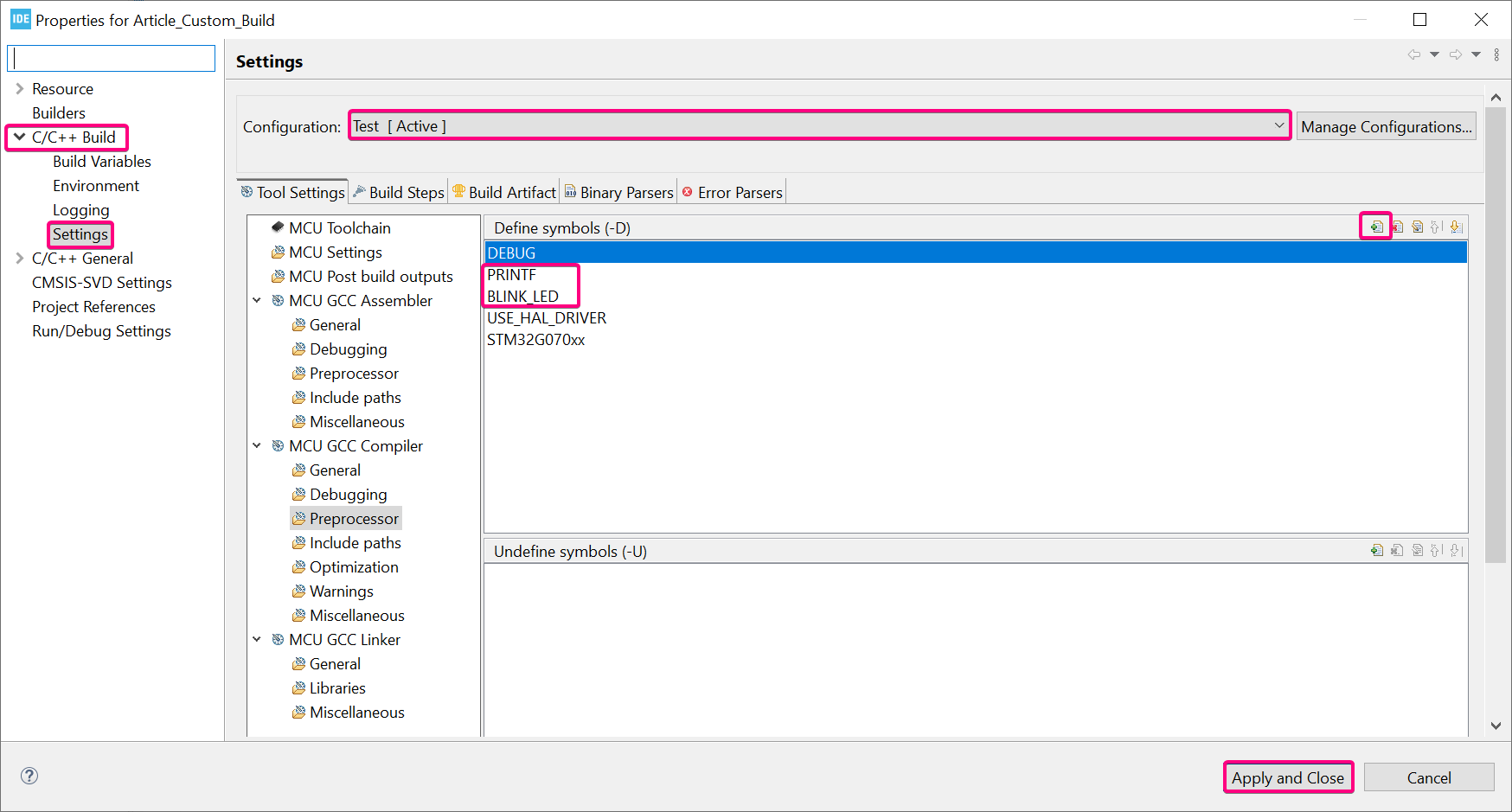 How To Create A Custom Build Setup In Stm32cubeide Stmicroelectronics Community