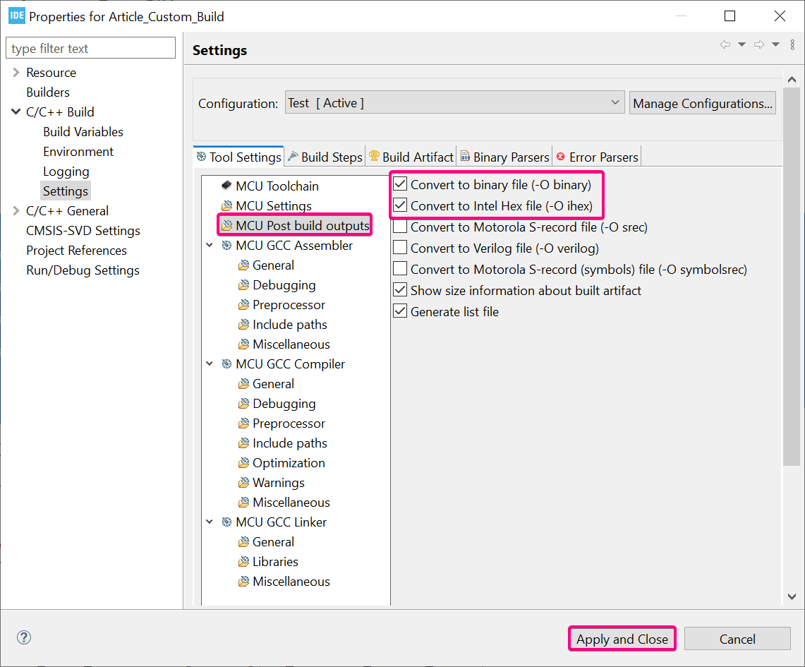 How To Create A Custom Build Setup In Stm32cubeide Stmicroelectronics Community