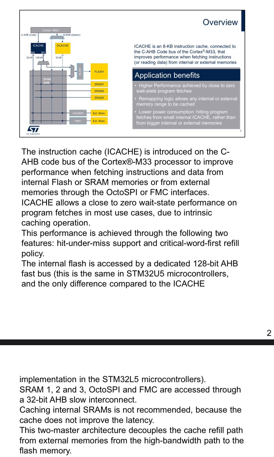 Solved: STM32H562 FLASH Prefetch and ICACHE - STMicroelectronics Community