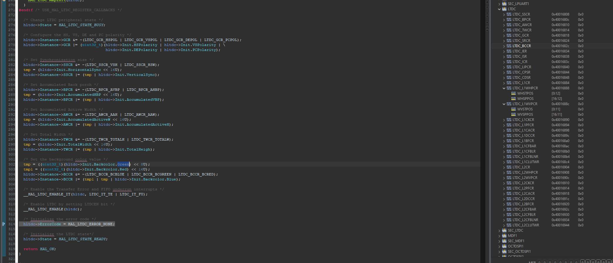 Solved: LTDC not generating clock - Page 2 - STMicroelectronics Community
