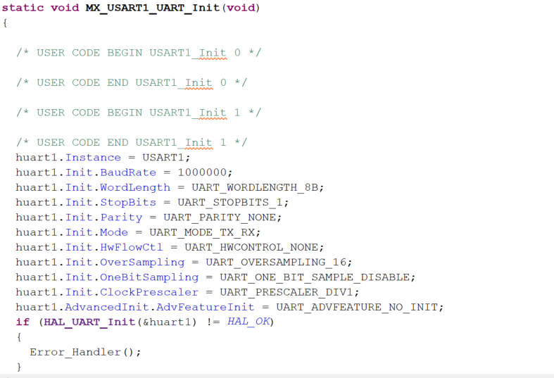 How to run UART on STM32H755 with speed above 1M b ...