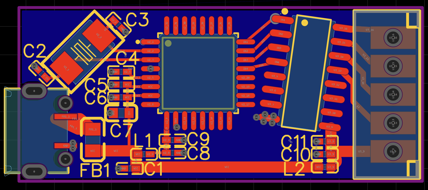 My first ever PCB design. Any comments? Tips or tr... - STMicroelectronics Community