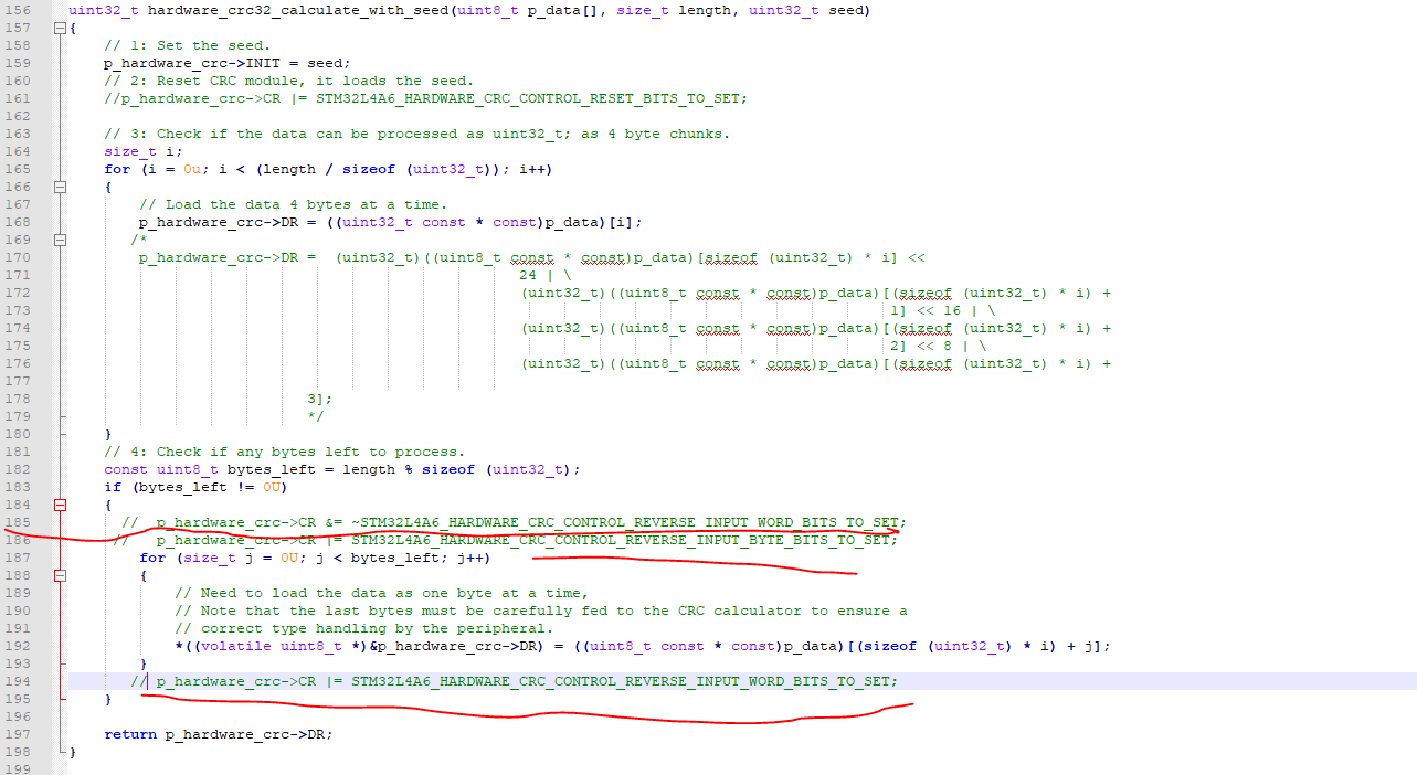 L4 Crc And U5 Crc Diff Stmicroelectronics Community