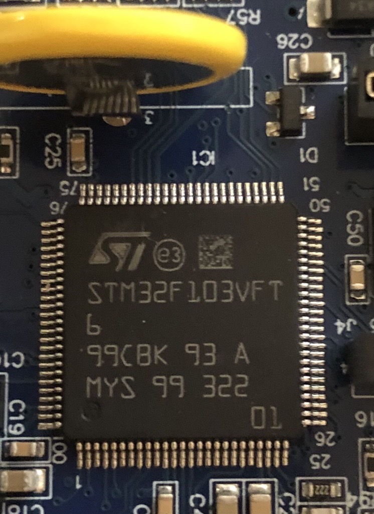 STM32F103VFT6 99CBK 93 A MYS 99 322 - STMicroelectronics Community