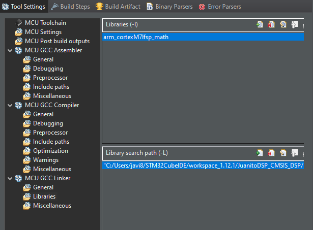 Solved Cmsis Dsp And Stm32cubeide Stmicroelectronics Community 6361
