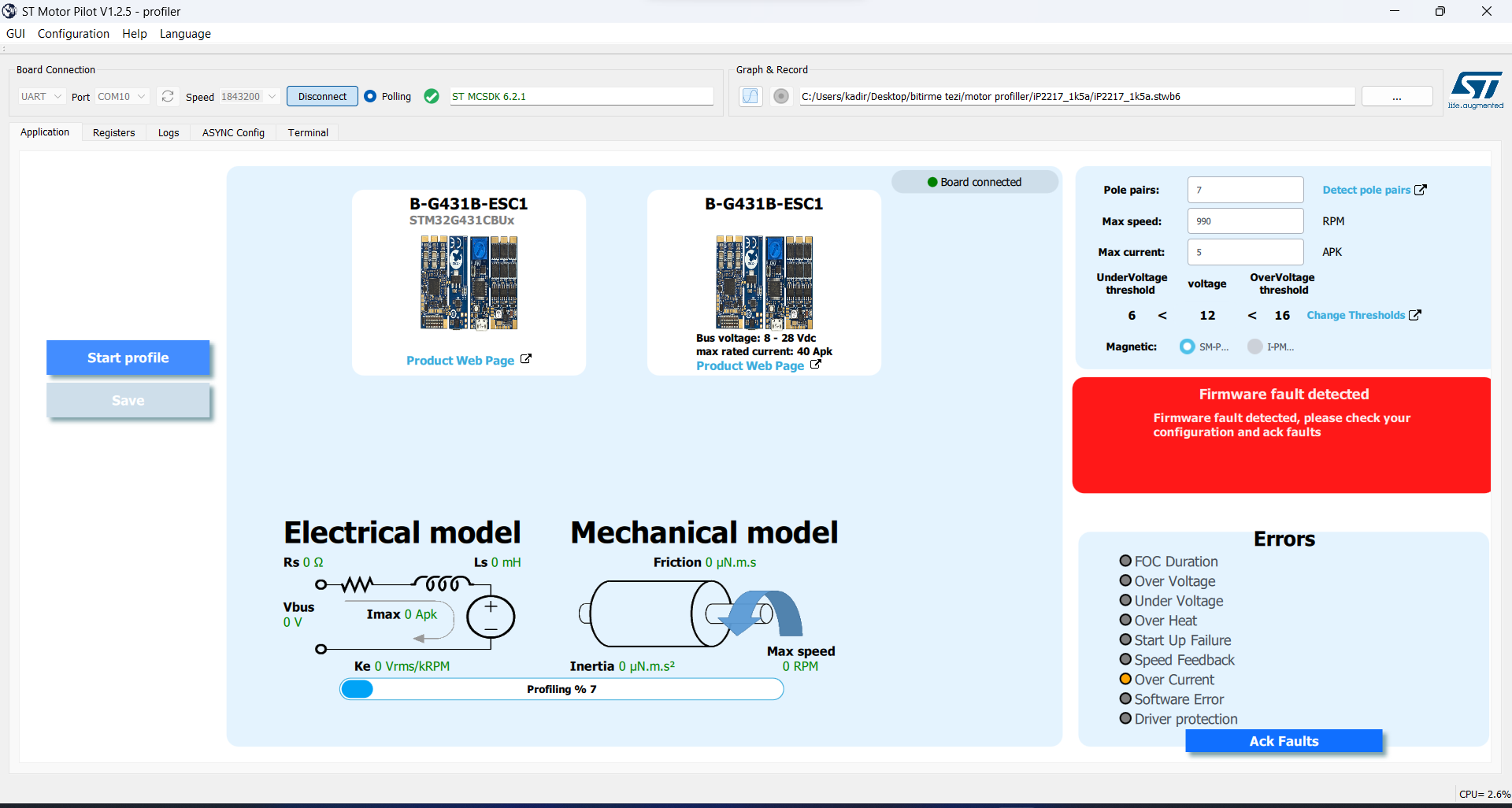 Mcsdk 621 Firmware Fault Detection Stmicroelectronics Community 