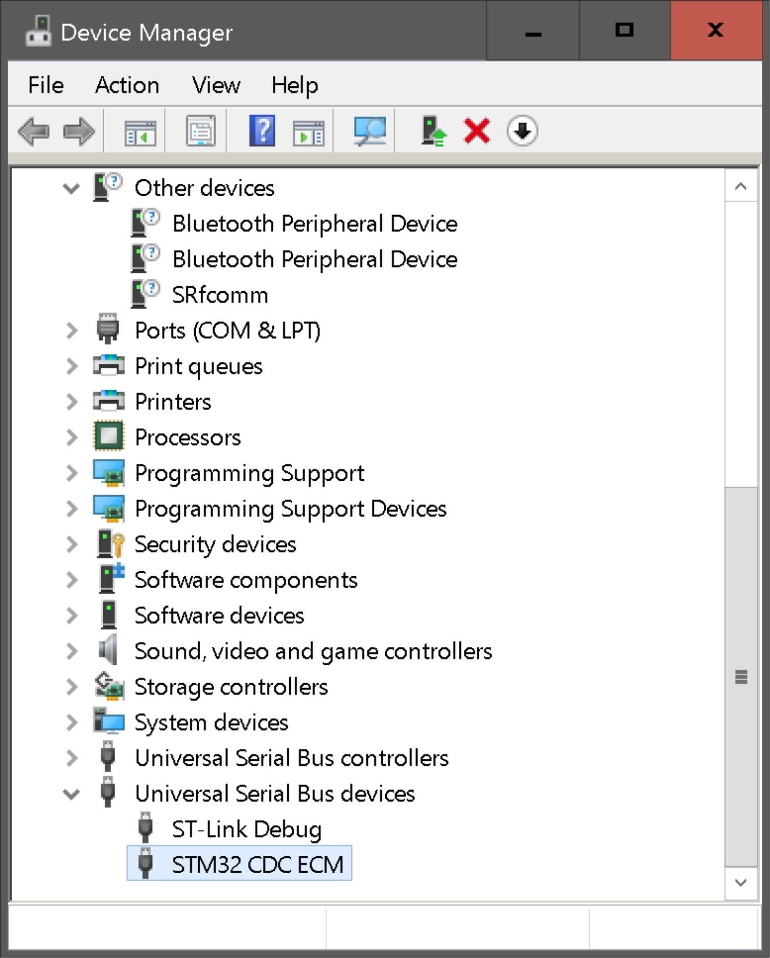 Solved: STM32U5x: USB ECM demo - how to setup host? - STMicroelectronics Community