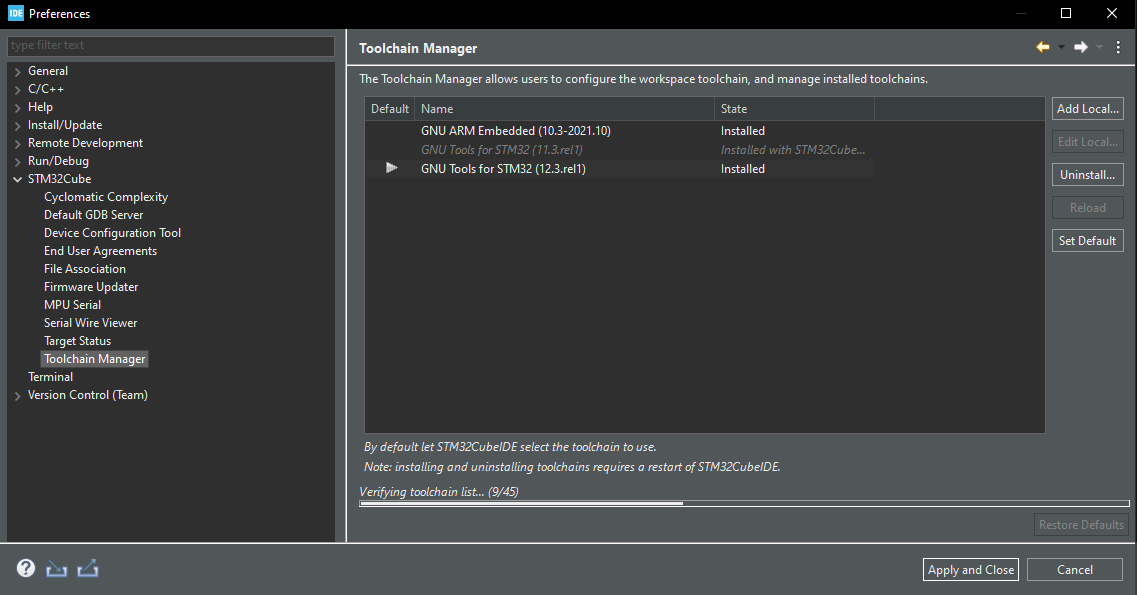 Solved Missing Builder After Installing Stm32cubeide For Stmicroelectronics Community 4542